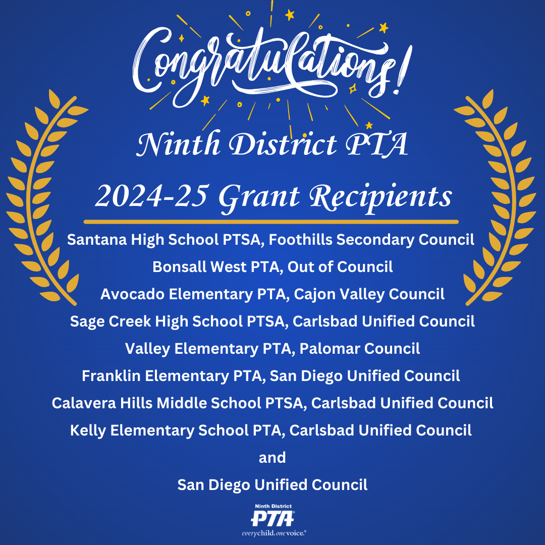 Ninth District PTA Grants - Ninth District PTA